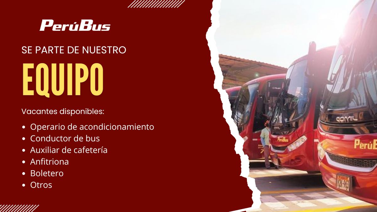 Perú Bus Convocatoria de Trabajo para Conductores y Choferes - Portal ...